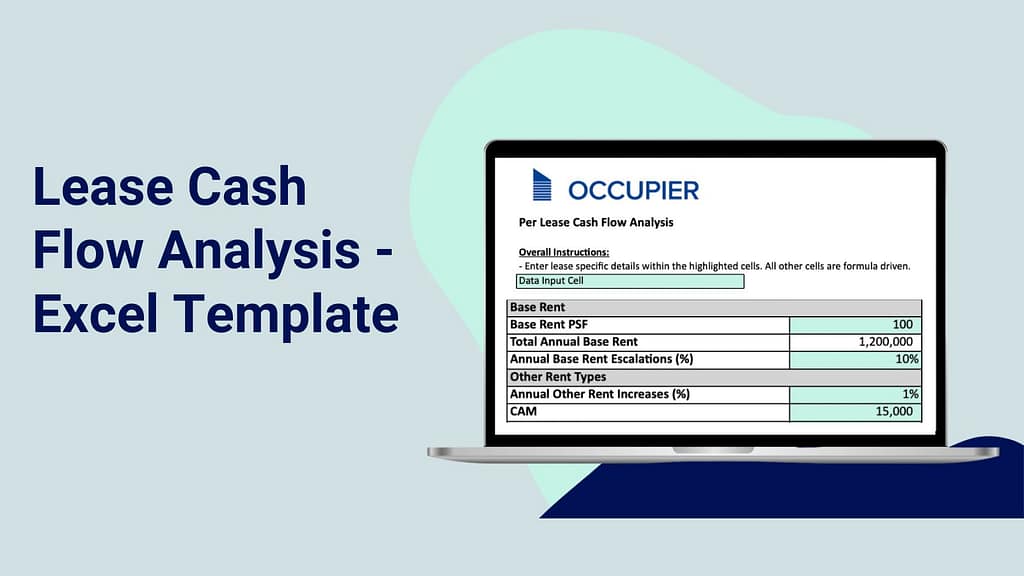 How to Calculate your Lease Cash Flow Analysis - Excel Template - Occupier