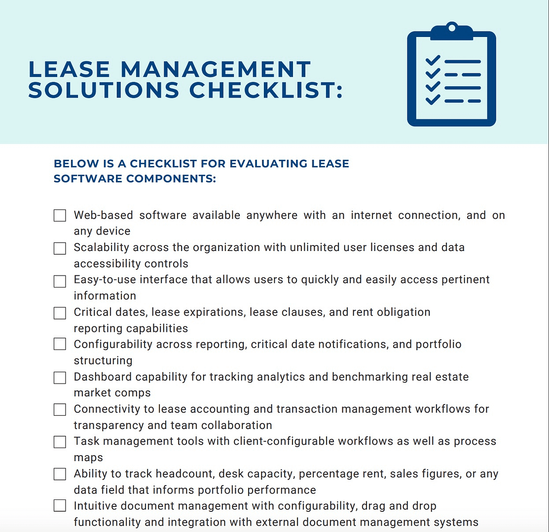 Lease Management Guide - Occupier