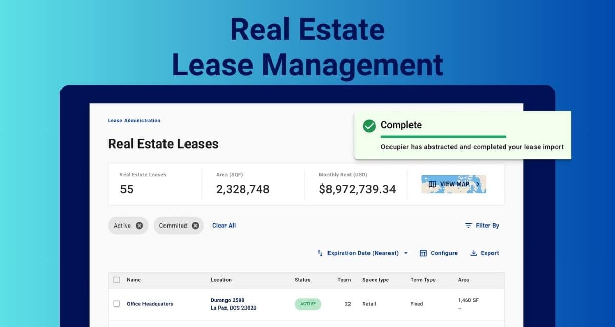 Real Estate Lease Management | Occupier