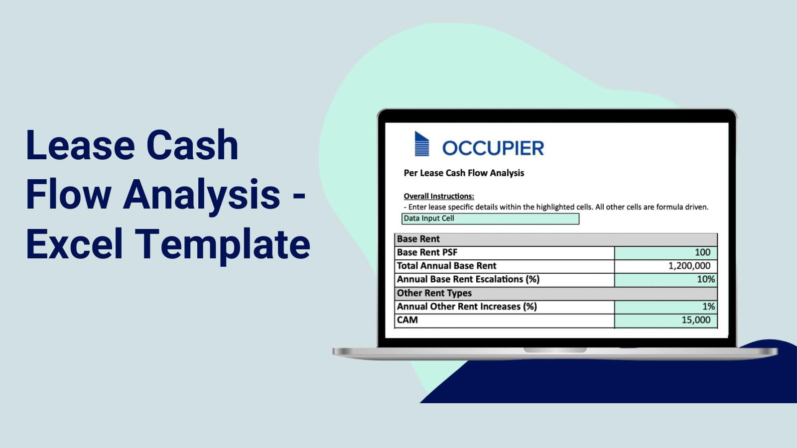 How to Calculate your Lease Cash Flow Analysis - Excel Template - Occupier