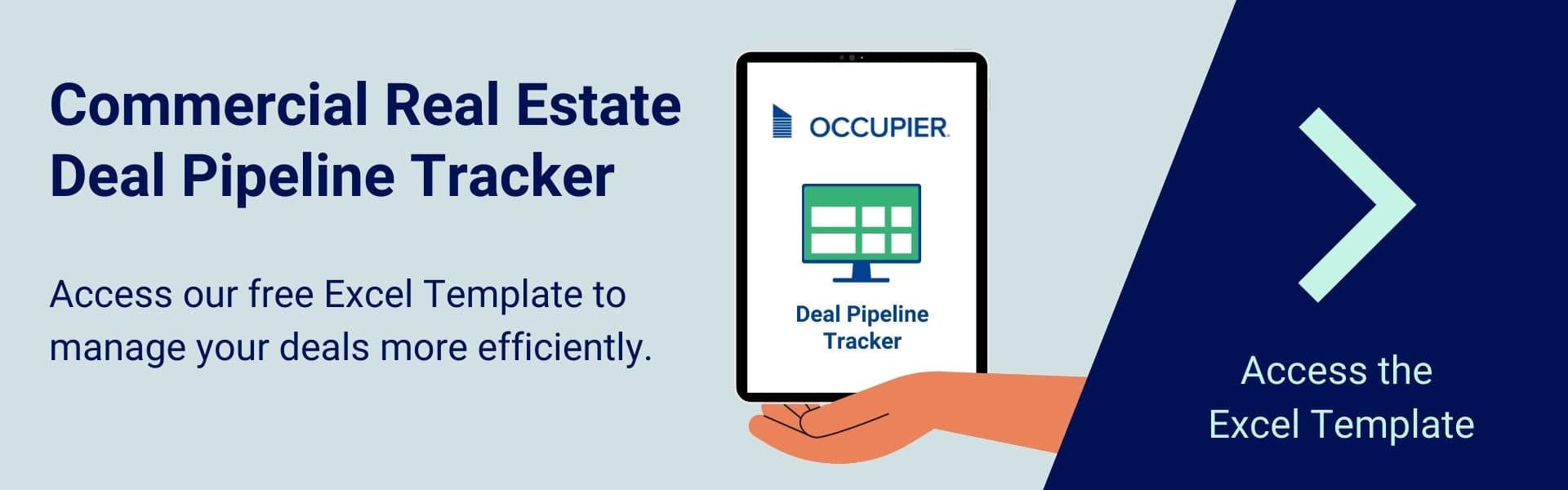 Commercial Real Estate Deal Pipeline Tracker - Excel Template - Occupier