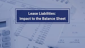 Lease Liabilities: The balance sheet impact - Occupier