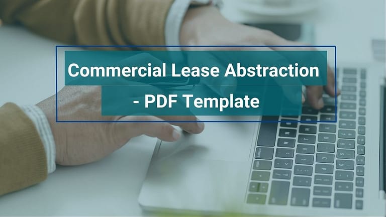 Pillars of Commercial Lease Abstraction - PDF Template - Occupier