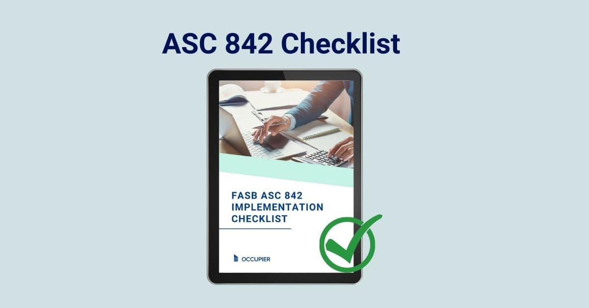 ASC 842 Accounting Checklist - Occupier